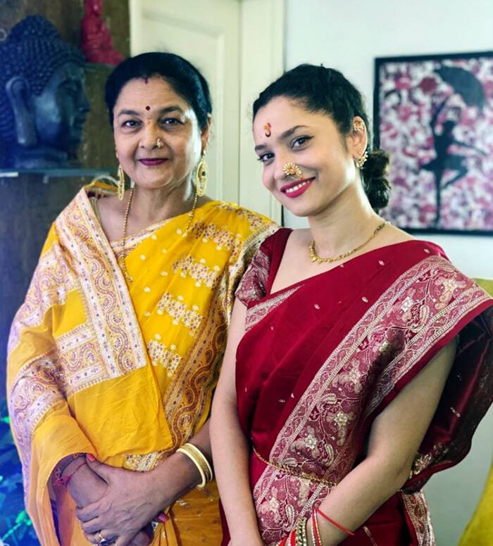 Ankita Lokhande Looks Stunning in Maharashtrian Attire