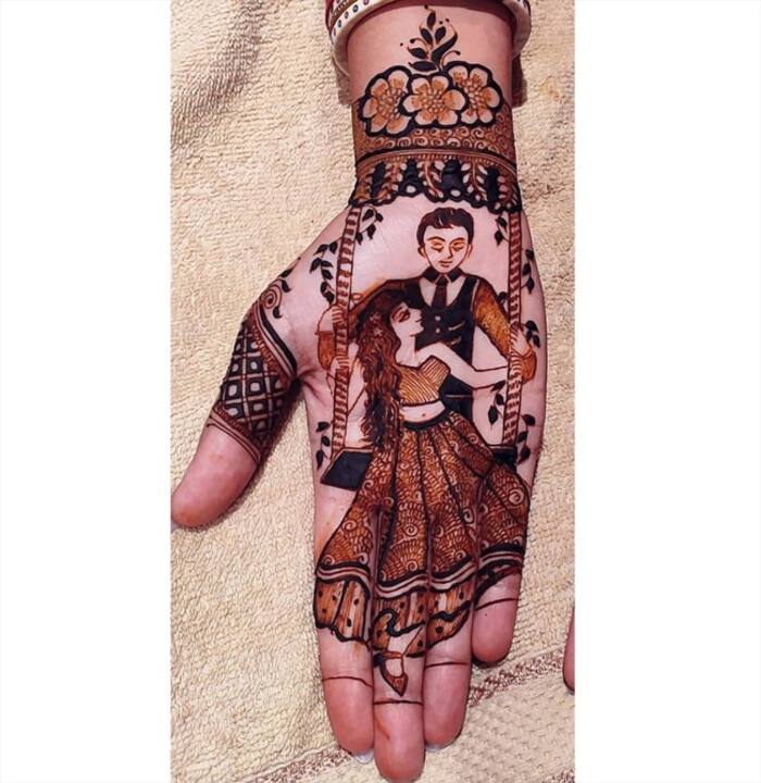 Teej Mehendi Design