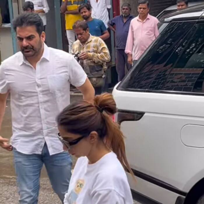 See Photos: Arjun Kapoor stays close to Malaika Arora to keep a check on her at father Anil ...