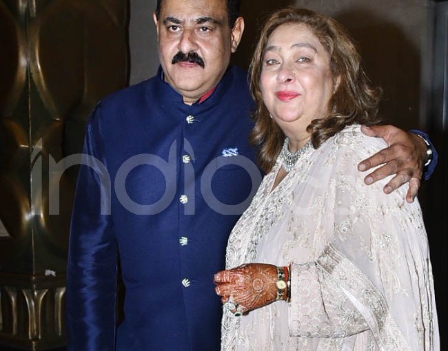 Armaan Jain's parents at his Sangeet function