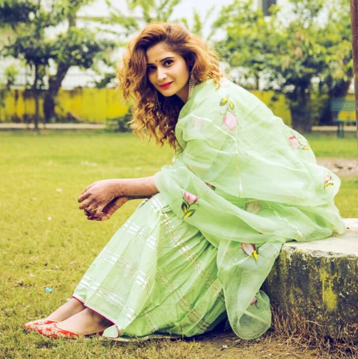 Arti Singh is a Picture of Elegance in Green Suit