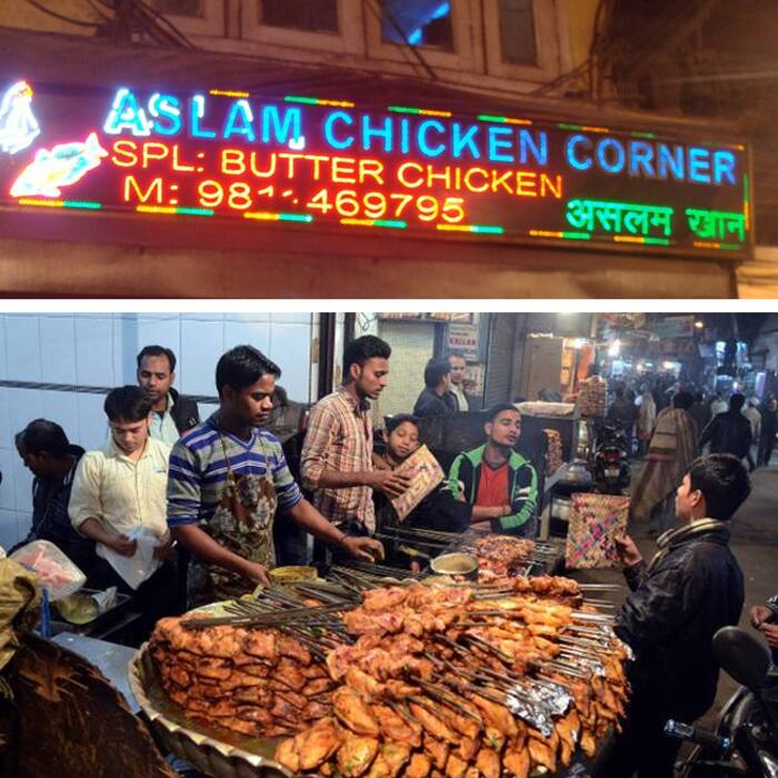 Aslam Chicken Corner at Jama Masjid in Delhi
