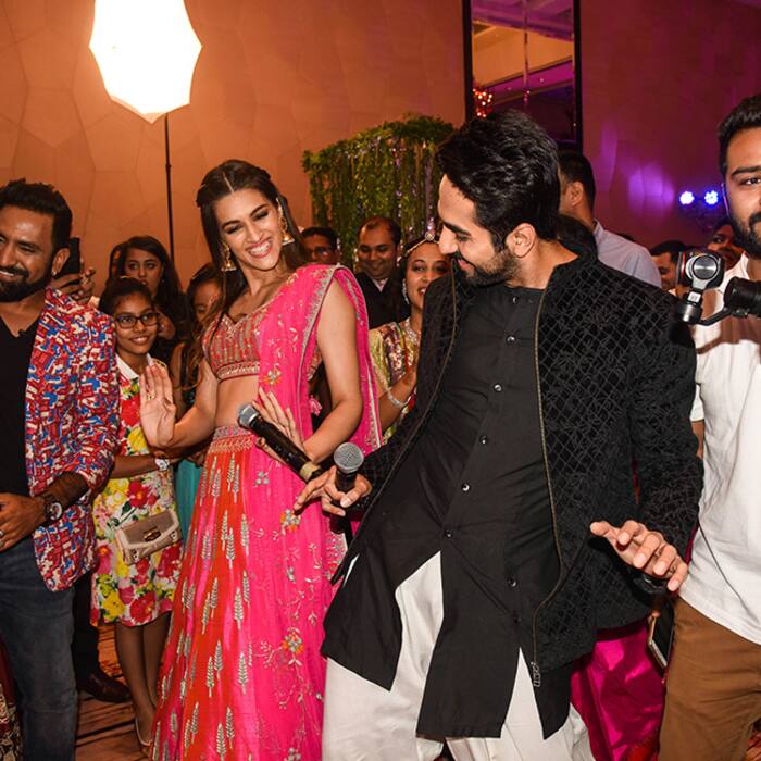 PHOTOS: When Bareilly Ki Barfi's Kriti Sanon gate crashed an engagement ceremony with Ayushmann ...