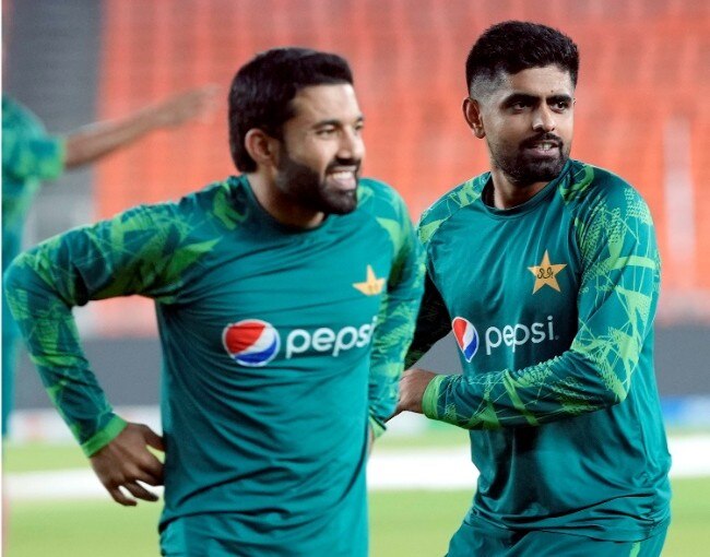 Babar Azam with Rizwan