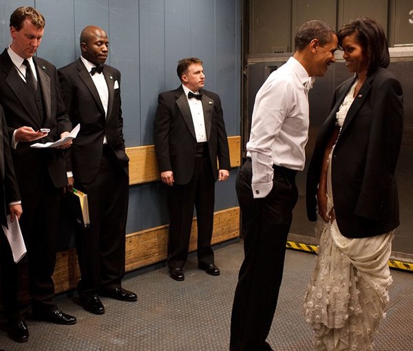 Barack and Michelle Obama during the inauguration day in 2009