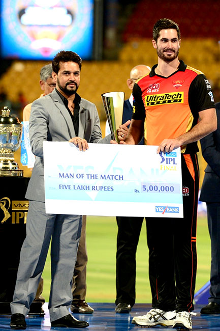 David Warner clicked after the winning the IPL title 2016