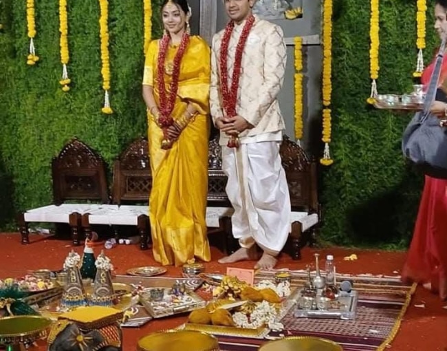Inside photos from Tejasvi Surya and Sivasri Skandaprasad's wedding in Bengaluru
