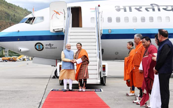 PM Modi Arrives in Bhutan, Receives Guard of Honour | See Pics
