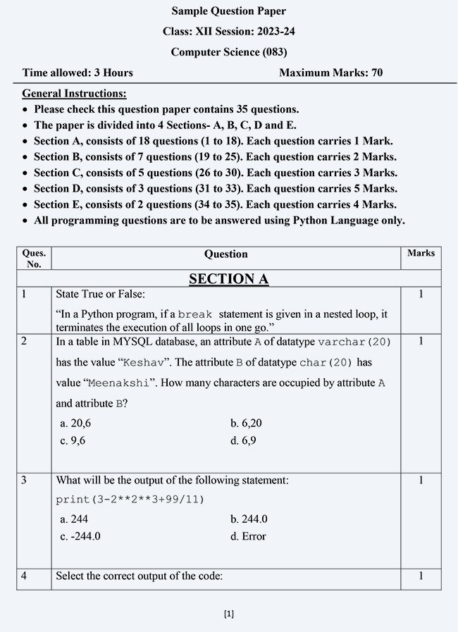 Cbse Sample Paper 2023 24 Class 12 Cheapest Outlet Www oceanproperty