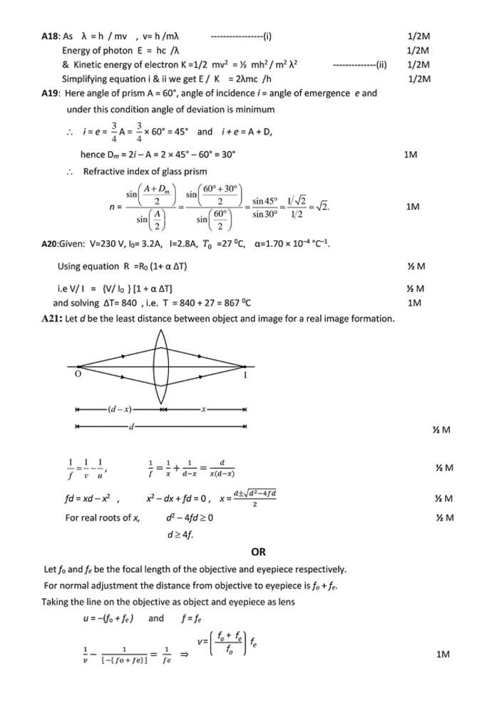 CBSE Class 12th Physics Sample Paper 2023-24 And Marking Scheme; Download PDF Here