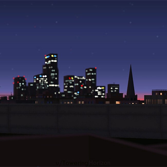 A beautiful painting created of Microsoft Paint application