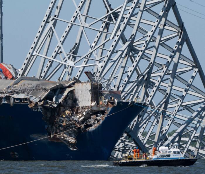 Collapsed Baltimore Bridge Blown Up With Chain Of Explosives