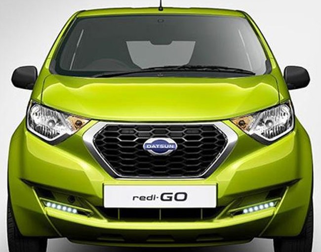 Datsun redi Go has new LED headlights and muscular front bumper