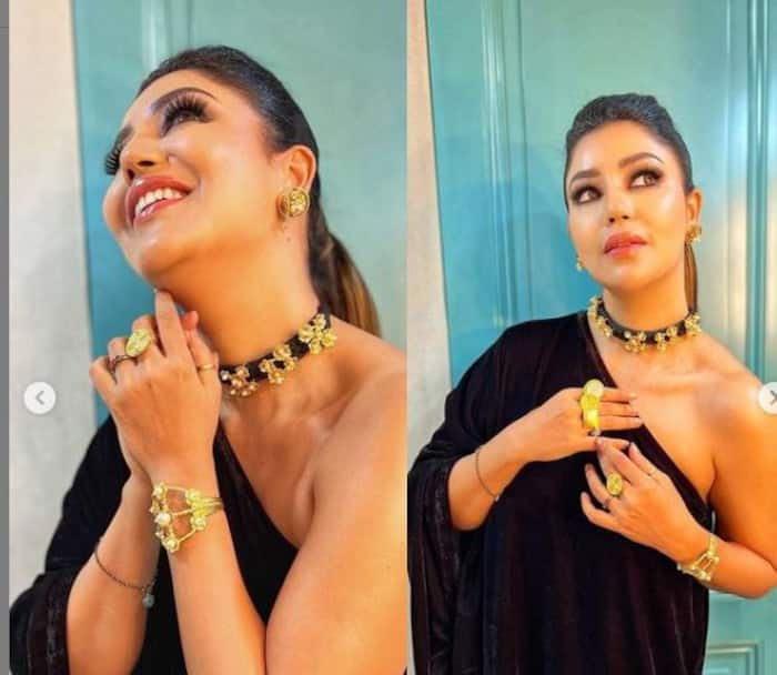 Bigg Boss 15: Debina Bonnerjee’s Stunning Pics in Black One-Shoulder ...