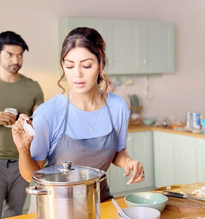 Debina Bonnerjee is Busy Cooking