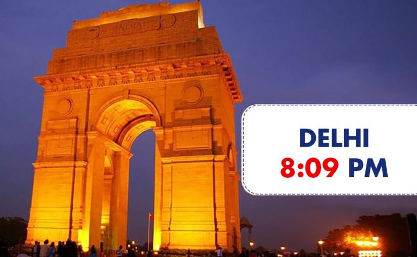 Delhi Moonrise time