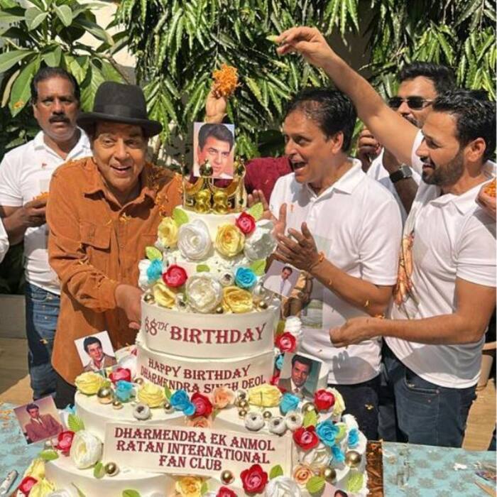 Dharmendra Celebrates His 88th Birthday With Son Sunny Deol - See ...