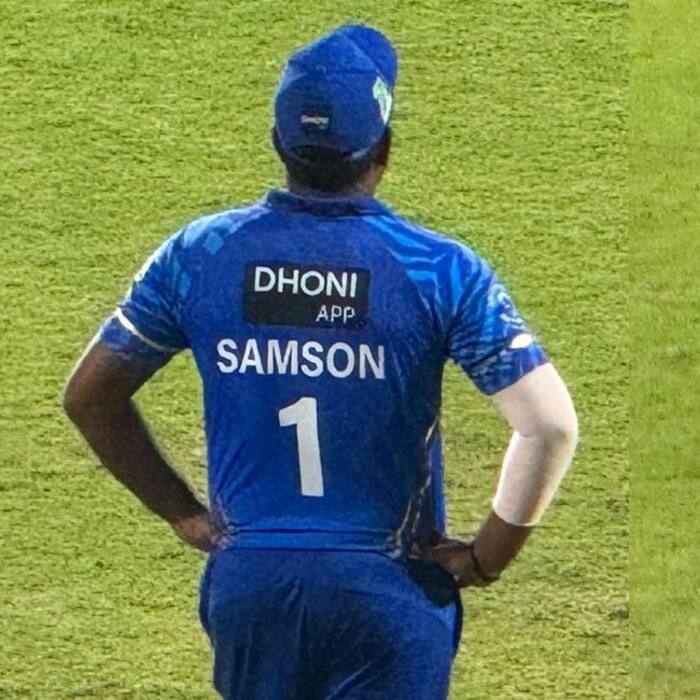 Sanju Samson's jersey has DHONI written on it, due to...
