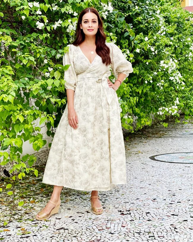 Photos: Dia Mirza Looks Class Apart in Wrap Dress Worth Rs 10,200; Says ...