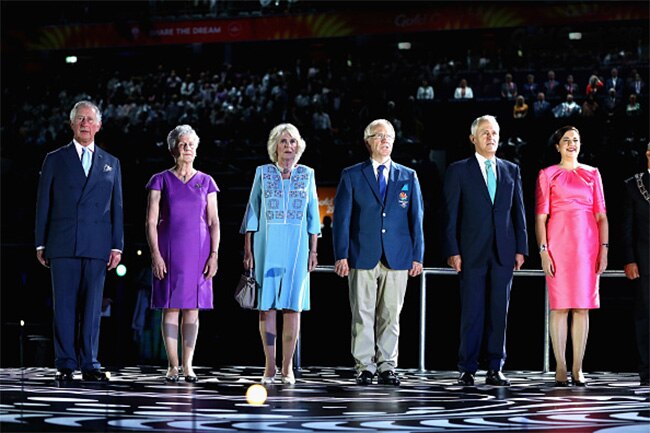 Light projection at Gold Coast 2018 Commonwealth Games opening ceremony