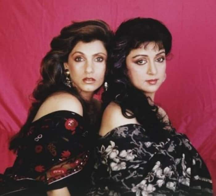 Dimple Kapadia with Hema Malini