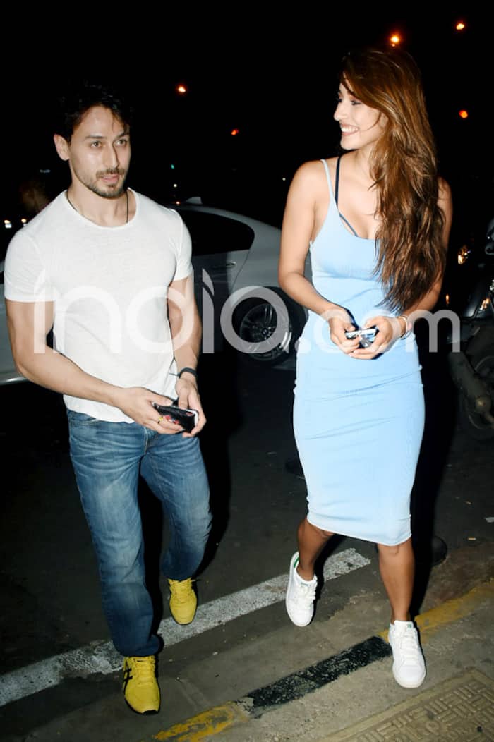 Disha Patani Looks Hot in Blue Bodycon Dress, Tiger Shroff Looks Dapper ...