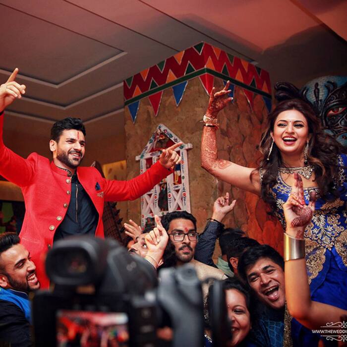 Divyanka Tripathi and Vivek Dahiya Sangeet pics