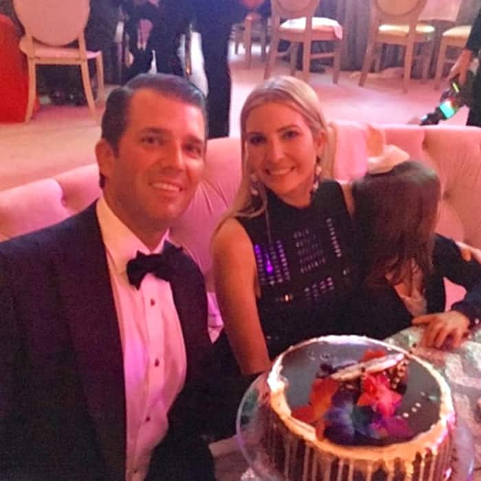 Donald Trump Junior with his three sons