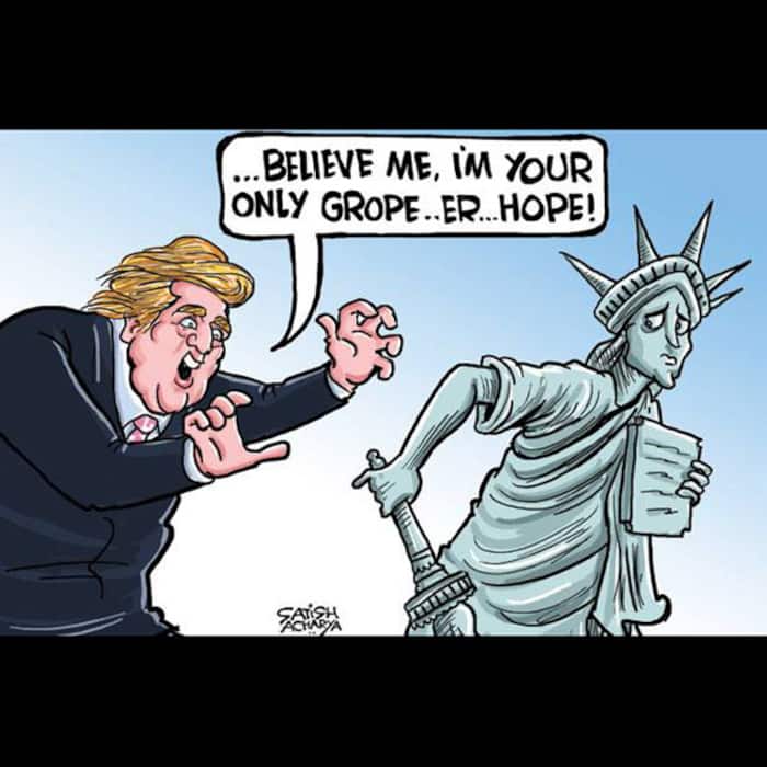 Cartoon on Electronic Voting Machine controversy