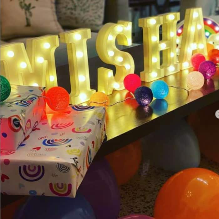 Inside Misha Kapoor’s 5th Birthday Bash: Rainbow Theme, Colourful Cake ...