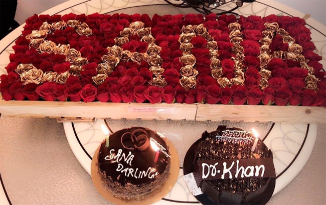 Sana's special birthday cake