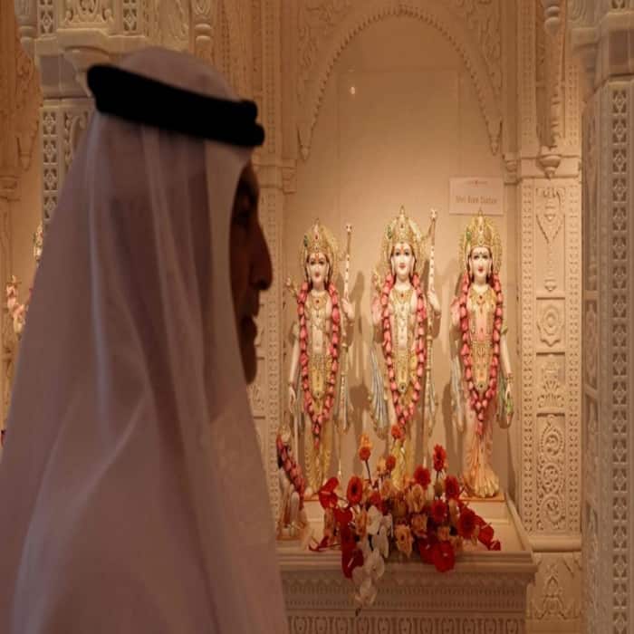 Inside Photos of Dubai's 70,000-square-ft Majestic Hindu Temple