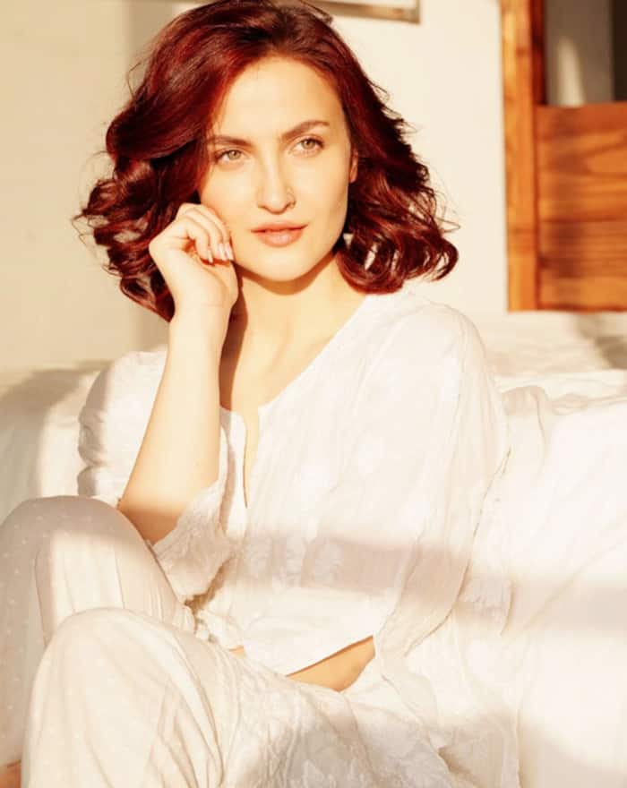Elli Avrram White Suit Look
