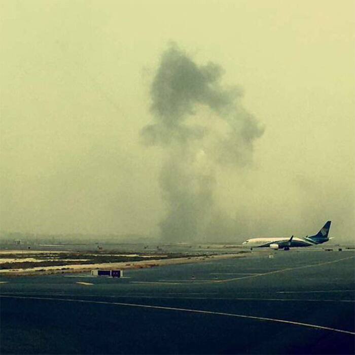 PHOTOS: Emirates airline plane makes 'crash landing' at Dubai ...