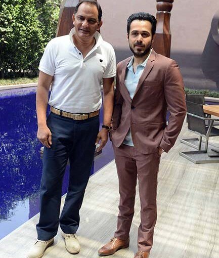 Emraan Hashmi and Mohammad Azharuddin clicked at ‘Azhar’ press meet