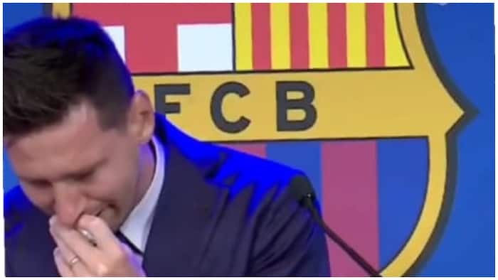 Lionel Messi Emotional Farewell at Barcelona Press Conference | See Photos