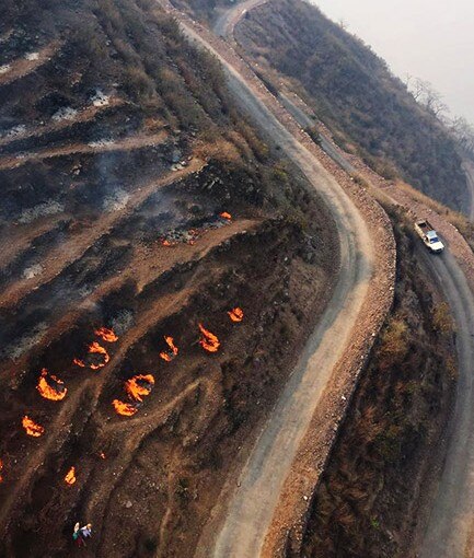 Fire in Uttarakhand forests in pics