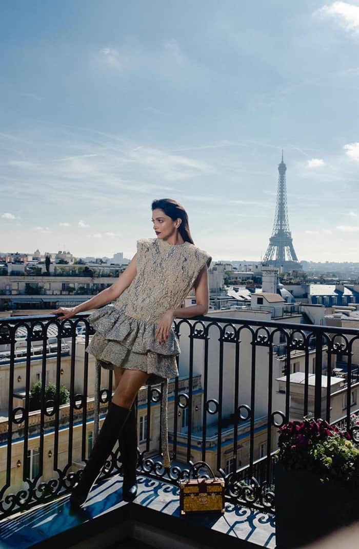 Deepika Padukone's Grey Textured Mini Dress is All About Glitz And ...