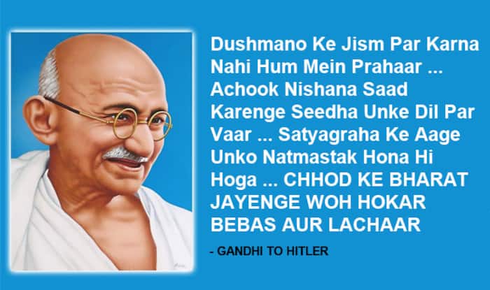 Gandhi Jayanti 2021 Gandhi To Hitler