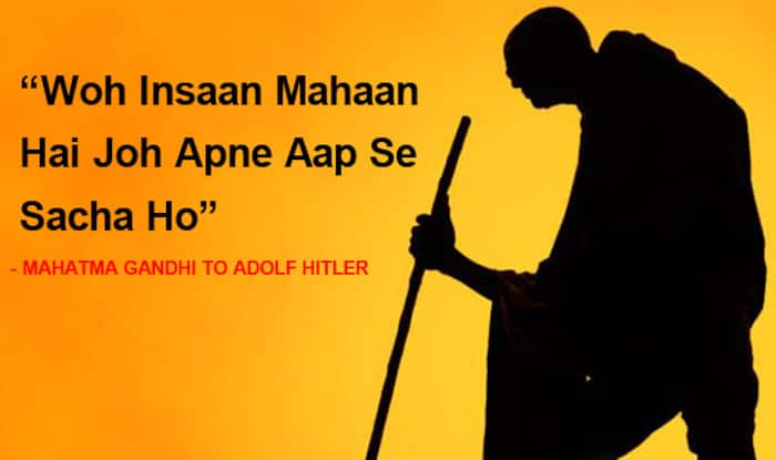Gandhi Jayanti 2021 Gandhi To Hitler