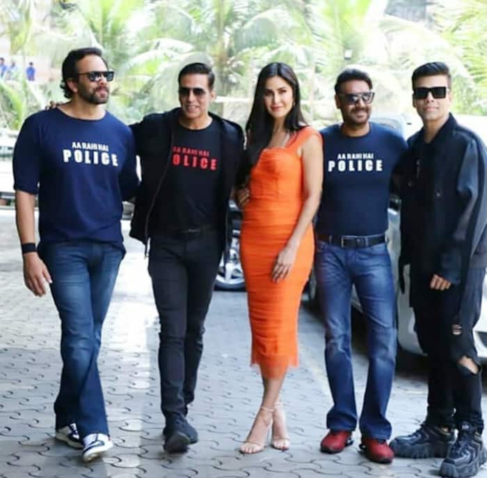 Katrina Kaif Sexy Orange Ruched Dress
