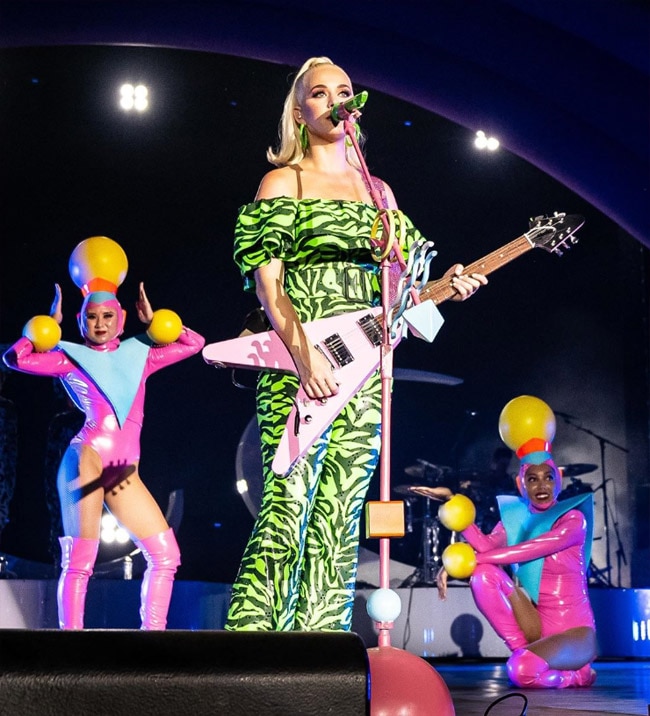 Pop Sensation Katy Perry Sang Her Popular Tracks