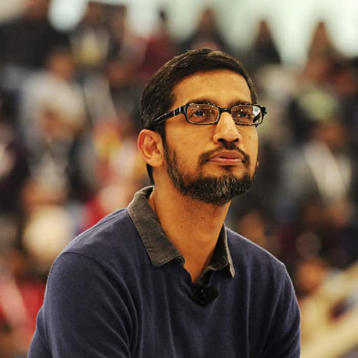 Google CEO Sundar Pichai at SRCC campus. Check out the pics!
