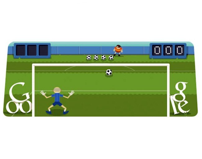 Google Doodle for Soccer 2012