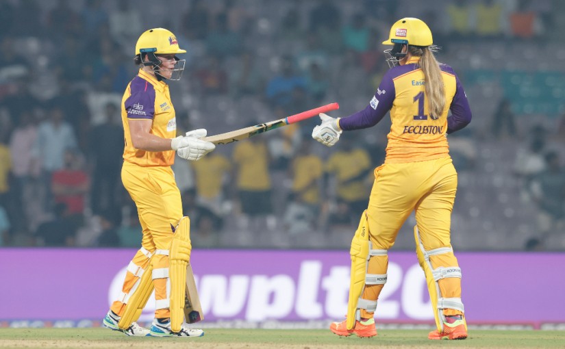 Grace Harris and Sophie Ecclestone won the game for UP Warriorz against ...