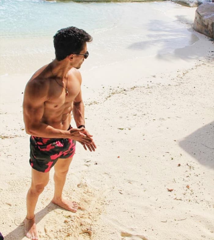 Tiger Shroff grabs our attention for his shirtless looks