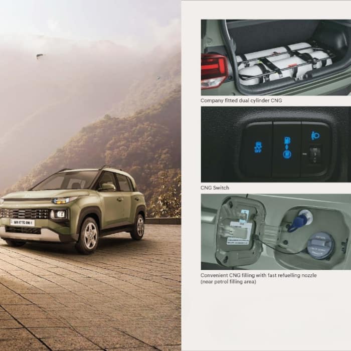 Hyundai EXTER CNG Launched At Rs 8.50 Lakh, Gets Duel Cylinder Setup For More Boot Space ...