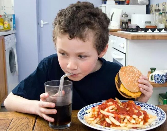 High intake of saturated fat causes of weight gain in kids