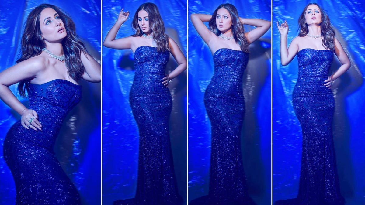 Hina Khan Looks Absolutely Ravishing In This Blue Body-Hugging ...