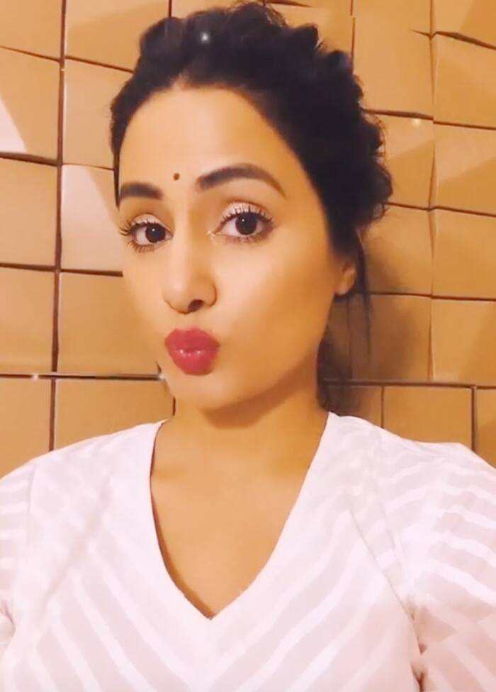 Hina Khan goes all white